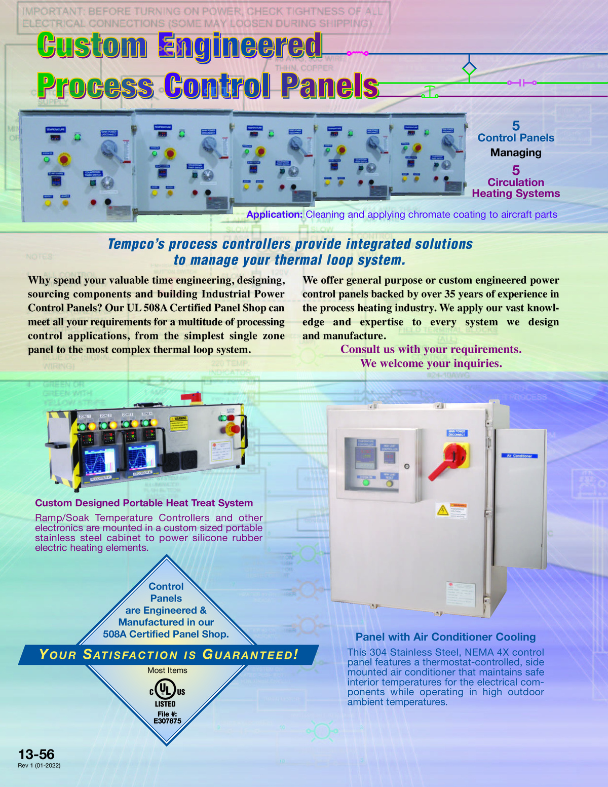 Power & Temperature Control Panels Catalog Pages - Tempco